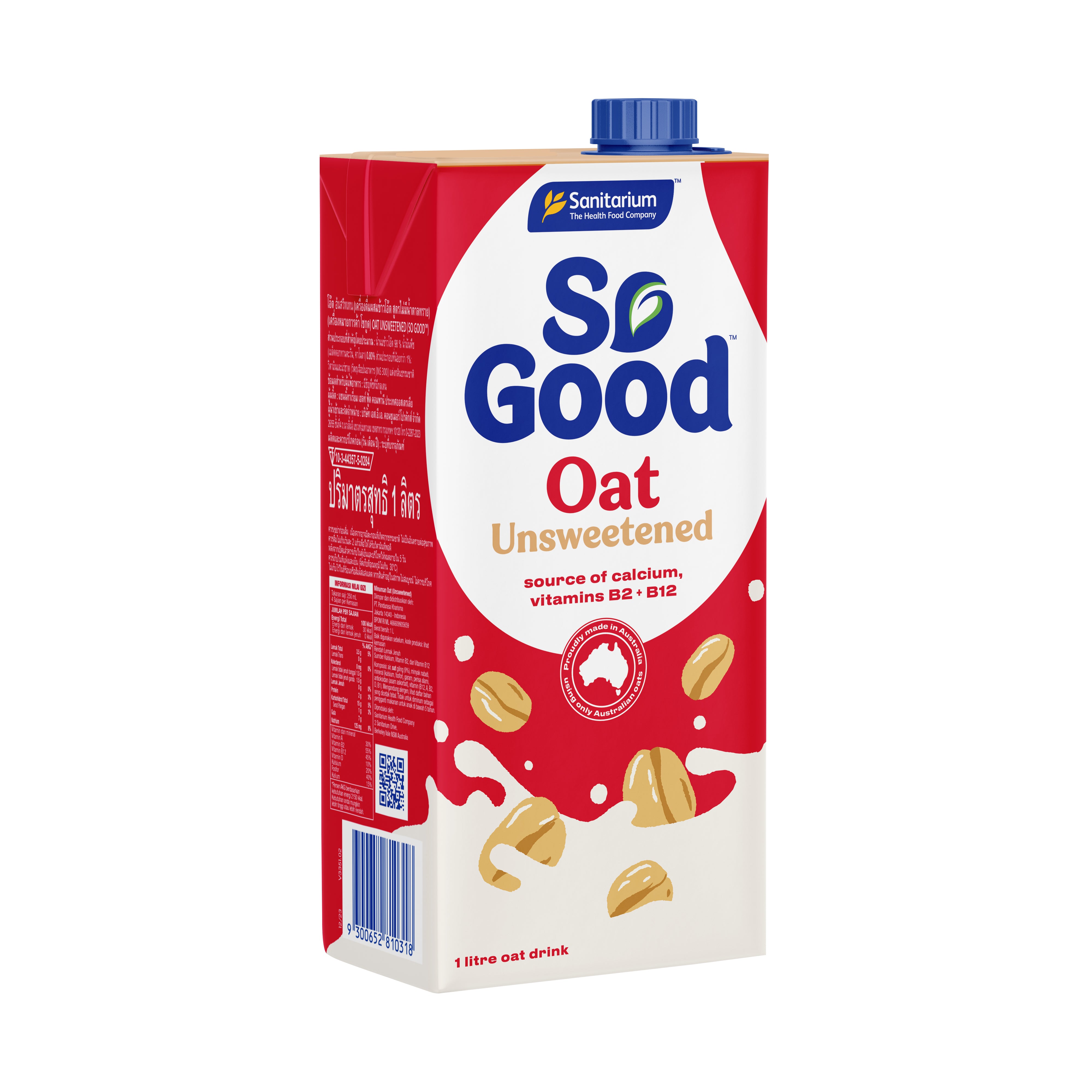 (Buy 3) So Good Oat Unsweetened 1 liter – Nguan Seng (1990) Sdn Bhd